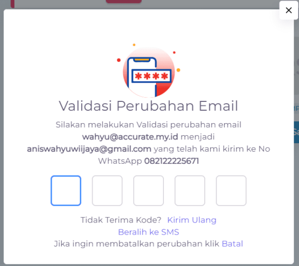 Cara Ubah Alamat Email Akun di Accurate Online