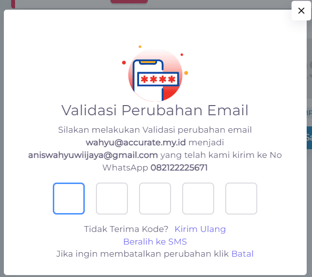 Cara Ubah Alamat Email Akun di Accurate Online