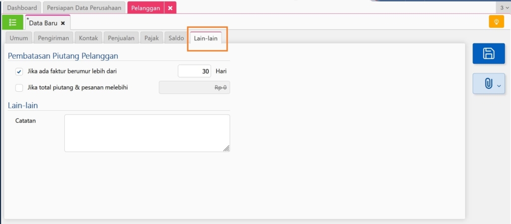 Melengkapi Data Pelanggan di Accurate Online