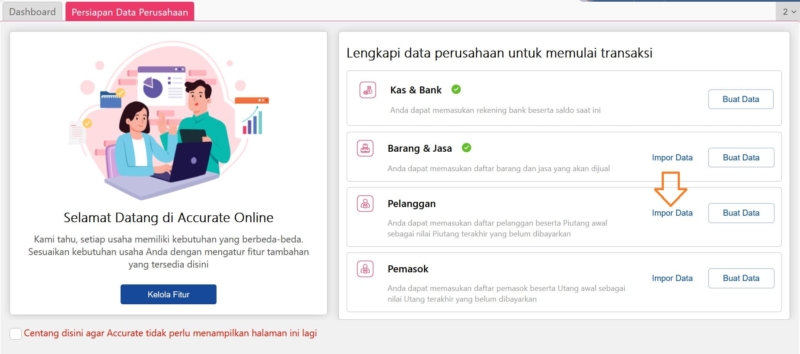 Melengkapi Data Pelanggan di Accurate Online